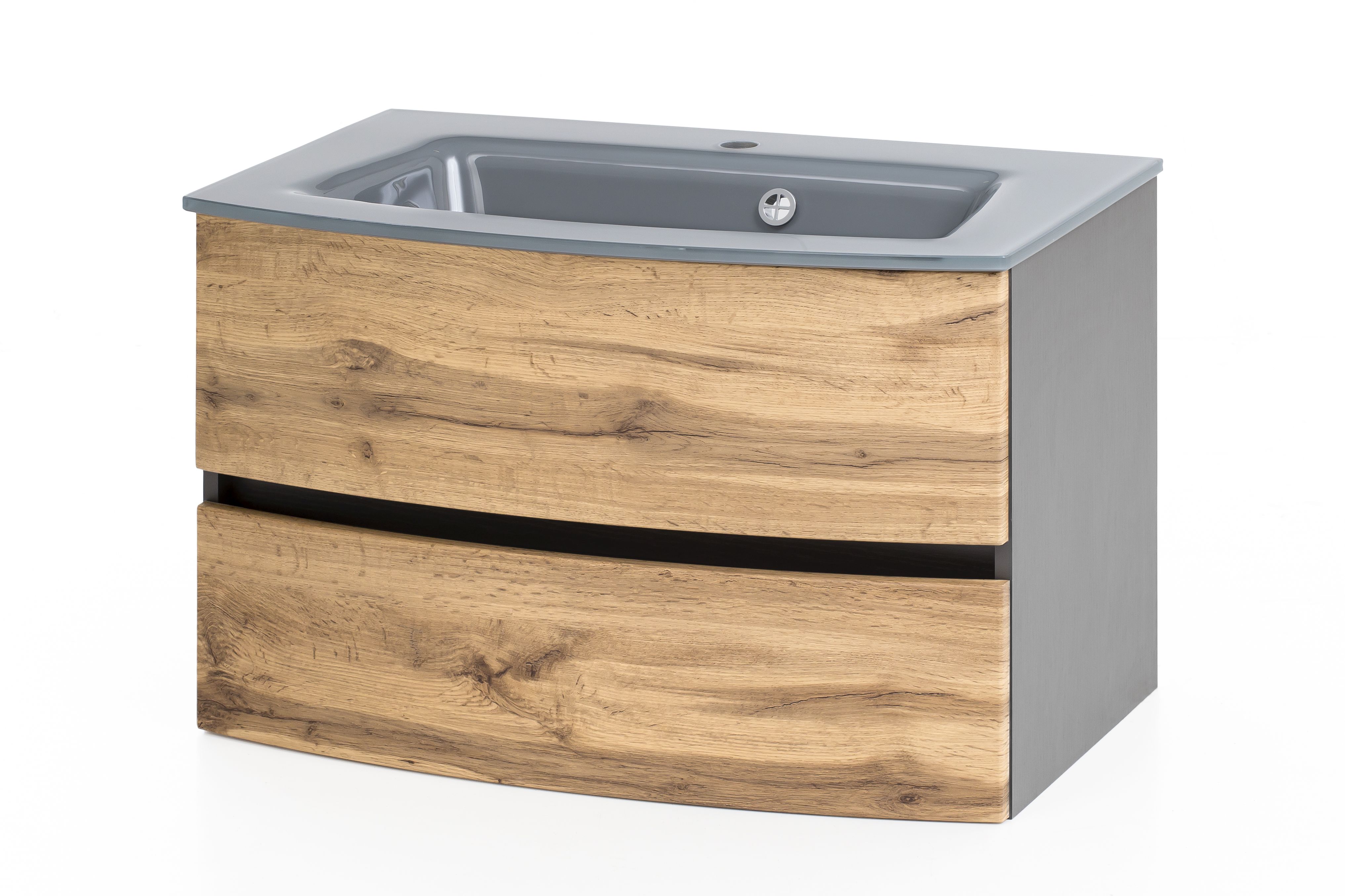 Waschbeckenunterschrank mit Waschbecken KOPENHAGEN | Wotaneiche ...