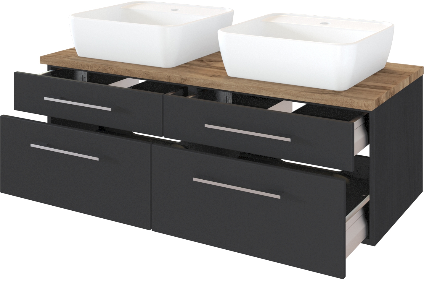 Wunderschne Waschbeckenunterschrank Mit Aufsatzwaschbecken Ebenbild